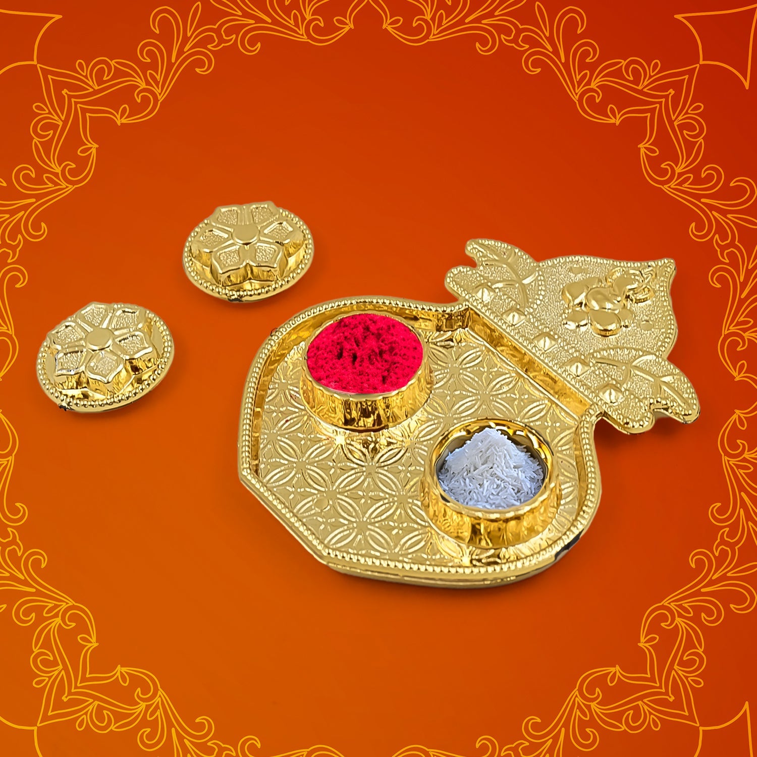 Shop Kalash Shape Raksha Bandhan Puja Thali | – Party Hat